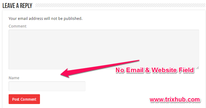 How to Remove Email and Website Field from WordPress Comment Section - iTechCube